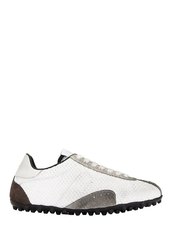 MAISON MARGIELA Sprinters Low Top Sneakers - White & Grey