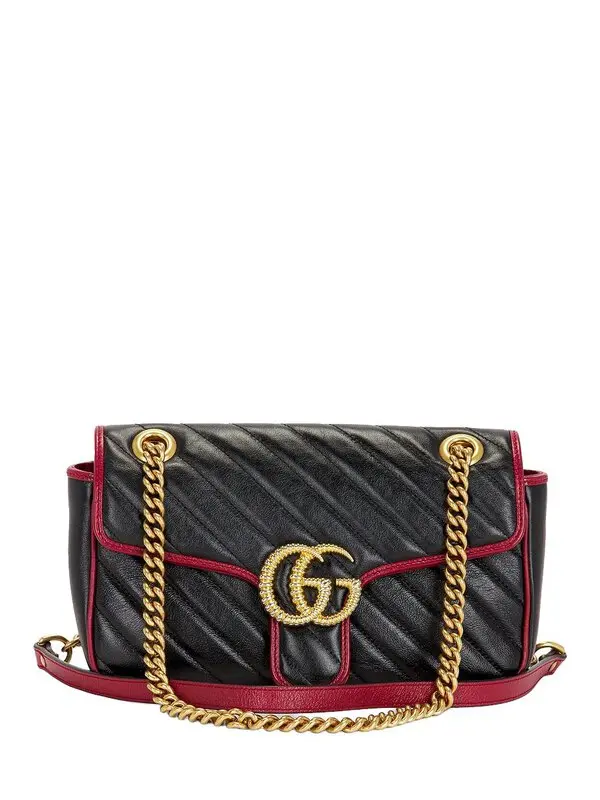 Gucci Gg Marmont Shoulder Bag - Black