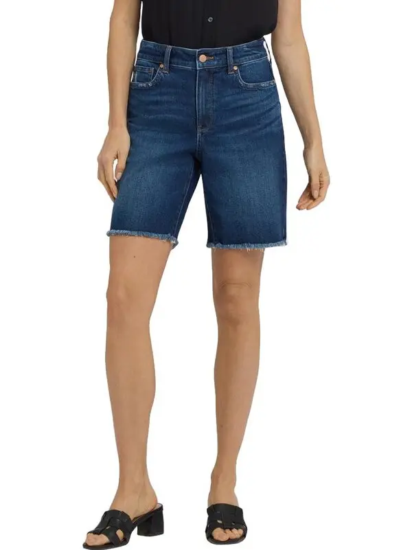 NYDJ Erin High Waist Raw Hem Denim Shorts - Sunset Villa