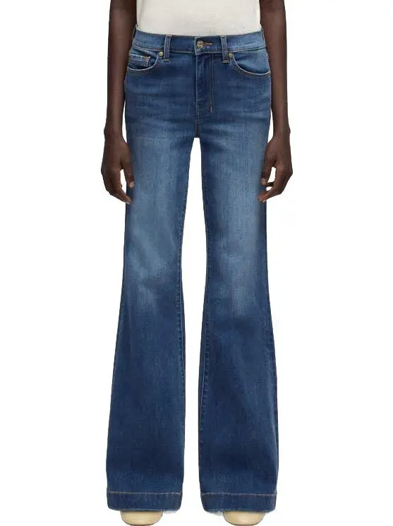 7 For All Mankind Dojo Flare Leg Jeans - Gale