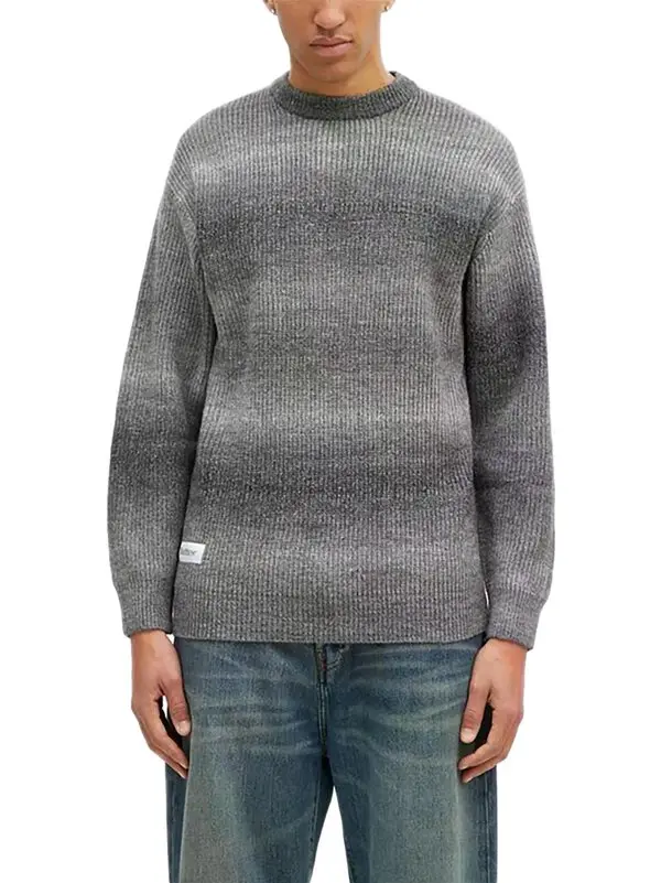 BUTTER GOODS Ribbed Knit Sweater - Grey