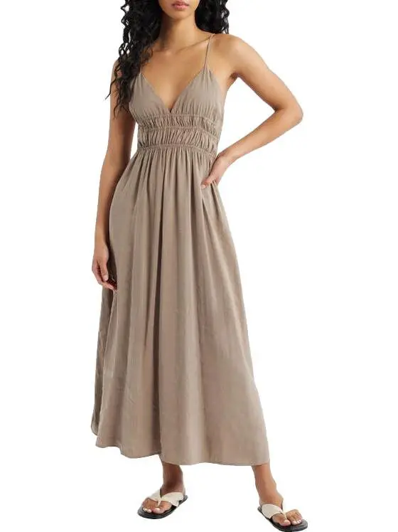 Deluc Leros Strappy Maxi Dress - Vison