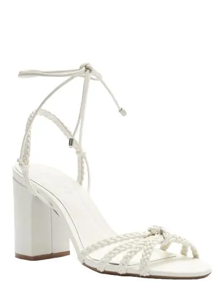 Schutz Adele Ankle Strap Sandal - White