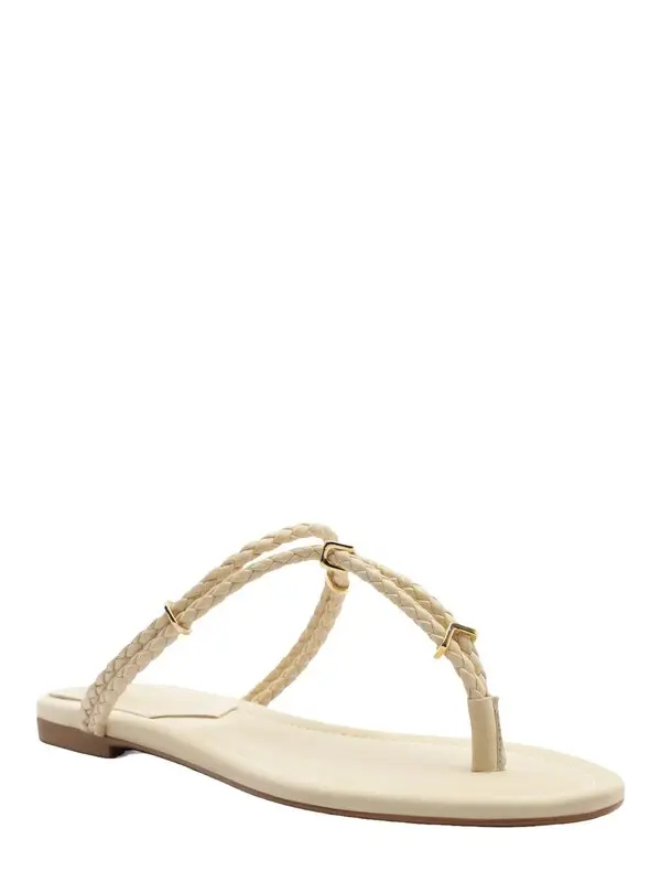 Schutz Cordelia Braided Strap Sandal - Egg Shell