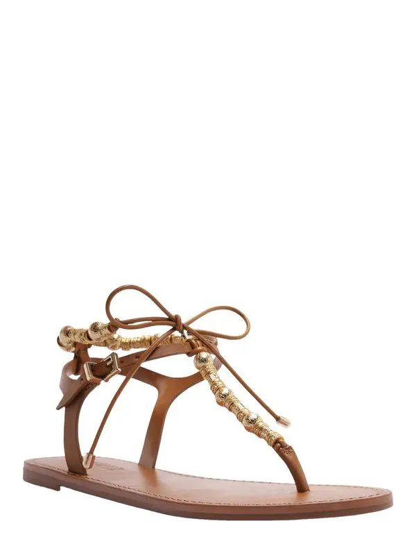 Schutz Nia Ankle Strap Sandal - Burnt Honey