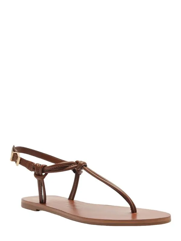Schutz Nina Ankle Strap Sandal - Cognac