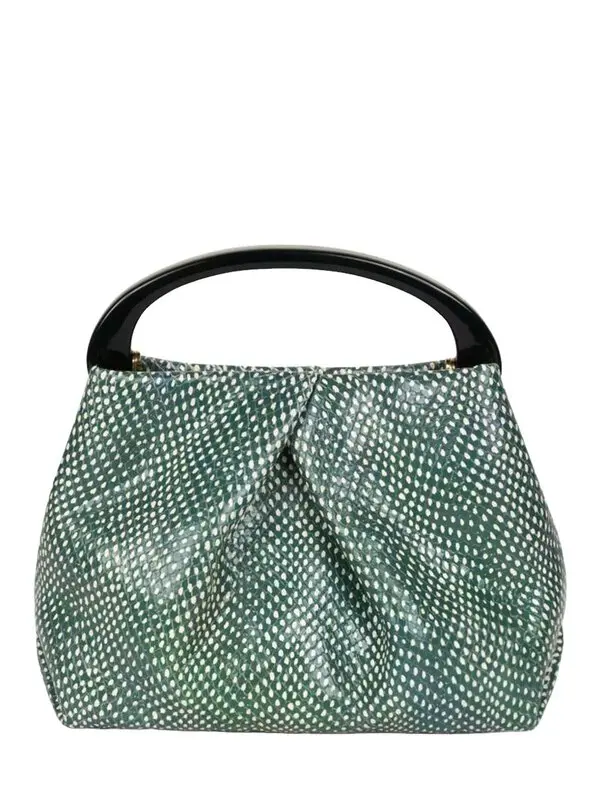 Dries Van Noten Snakeskin-printed Tote Bag - Green