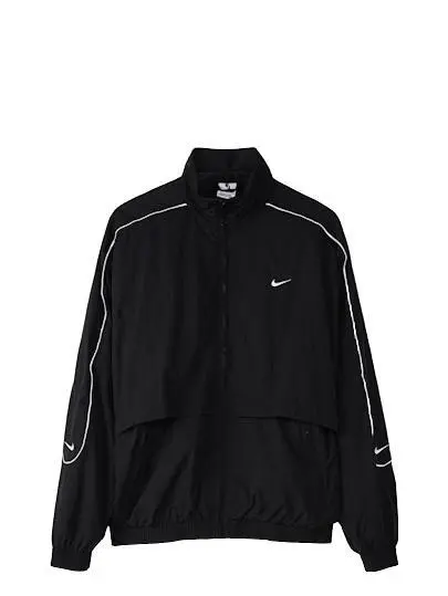 Nike Lab Solo Swoosh Woven Tracksuit Jacket And Joggers Set - Black