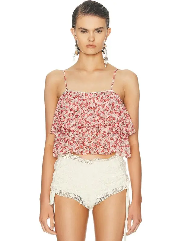 Isabel Marant Erisa Top - Red