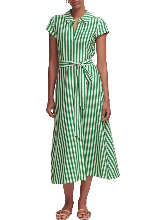 Boden Marcia Stripe Shirtdress - Green Stripe