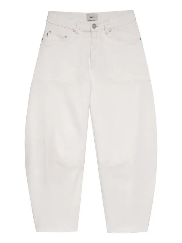 DL1961 Kenzy Barrel Leg Jeans - White