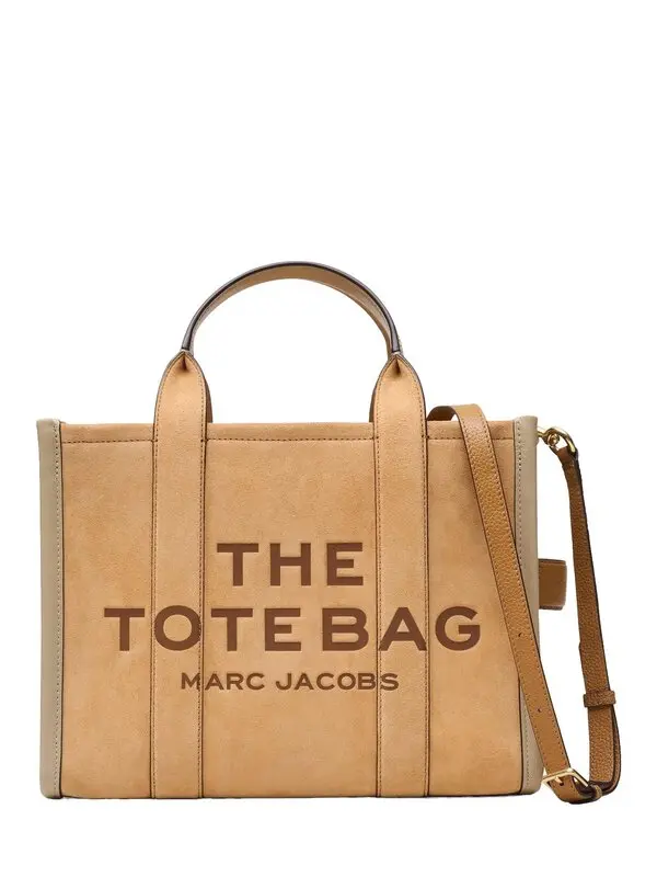 Marc Jacobs The Suede & Leather Medium Tote Bag - Sahara