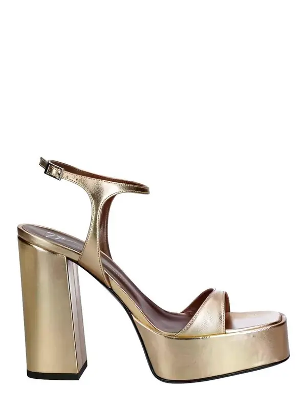 GIUSEPPE ZANOTTI Platform Heeled Sandals - Gold