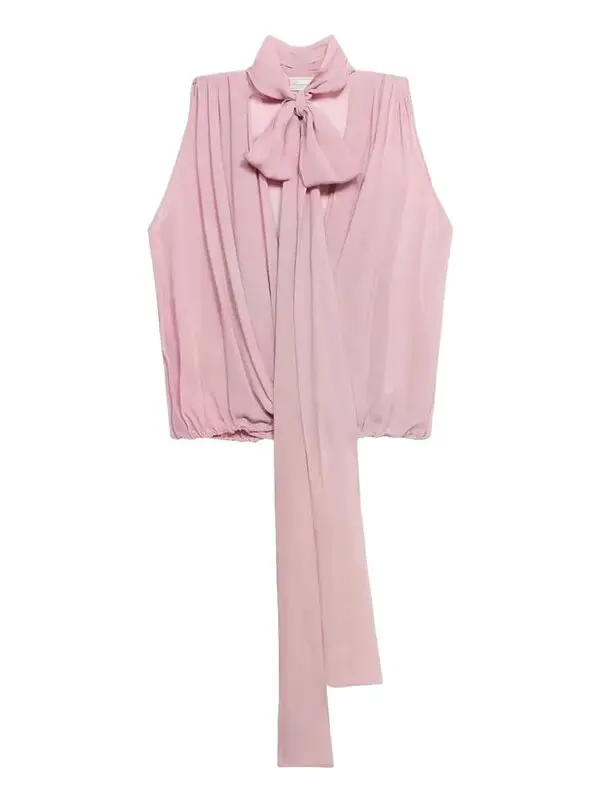 Blumarine Scarf-detail Wrap Blouse - Pink
