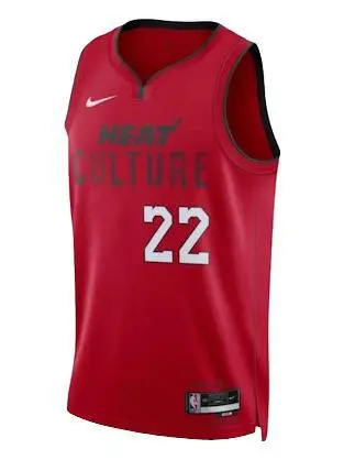 Nike Nba Miami Heat Jimmy Butler 22 2024/25 City Edition Swingman Jersey - Red