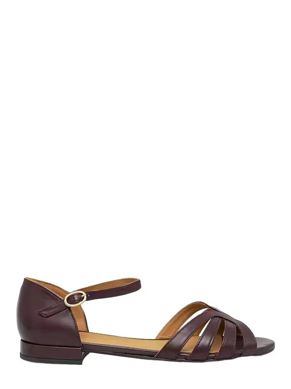BILLI BI Strappy Caged Sandals - Purple