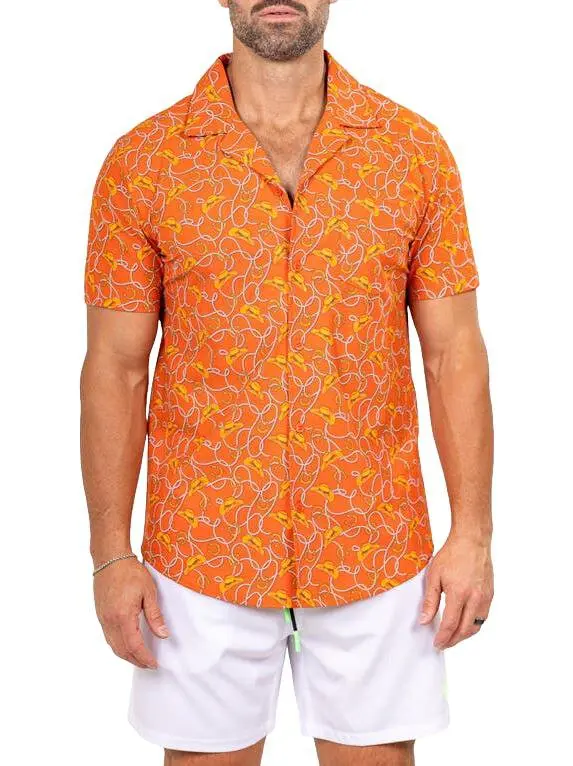 MACEOO Marthy Camp Shirt - Orange