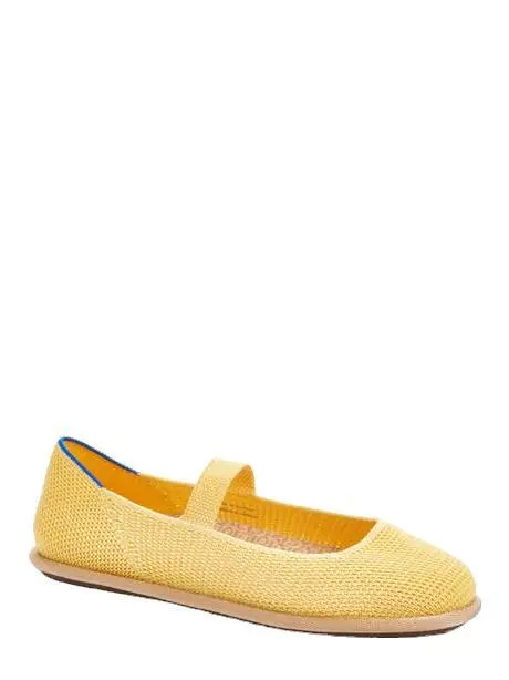 Rothy's Cruiser Mary Jane Flat - Sunbeam Raffia-knit