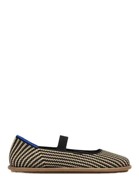 Rothy's Cruiser Mary Jane Flat - Toffee Stripe