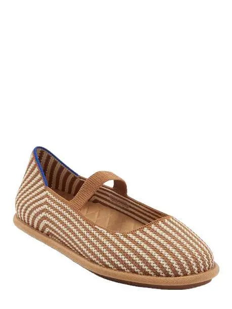 Rothy's Cruiser Mary Jane Flat - Truffle Stripe