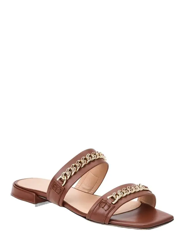 Bruno Magli Brunella Slide Sandal - Brown Nappa