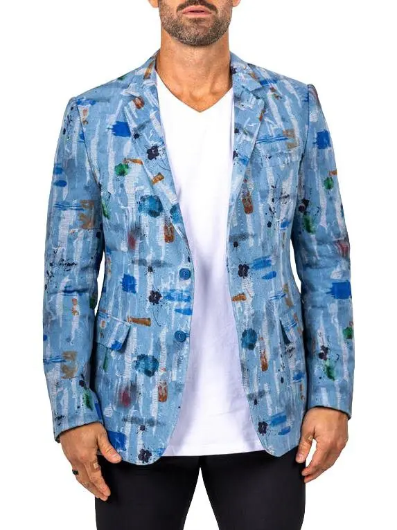 MACEOO Socrates Unconstructed Martyr012 Sport Coat - Blue