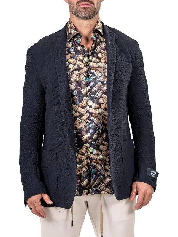 MACEOO Socrates Unconstructed Martyr025 Sport Coat - Black