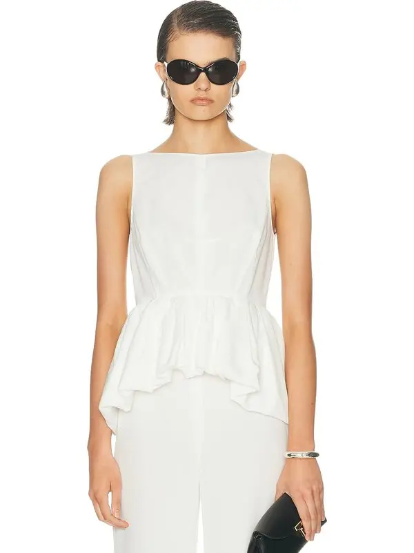 Adam Lippes Anais Top - White