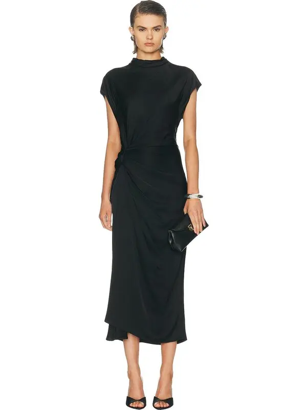 A.L.C. Alma Midi Dress - Black