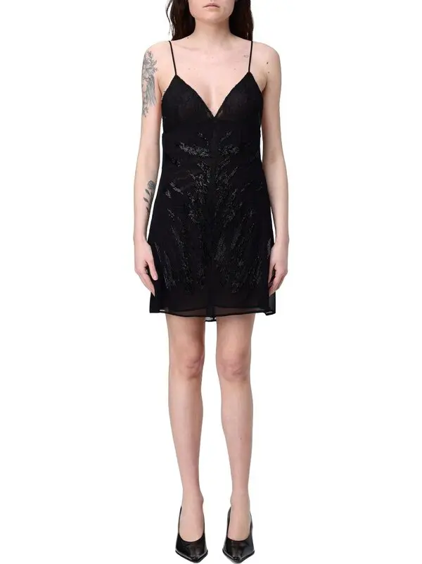 Blumarine Spaghetti Strap Dress - Black