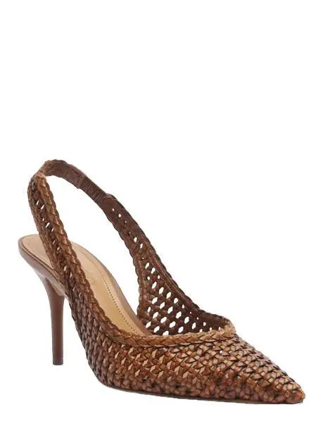 AREZZO Eva Slingback Stiletto Pumps - Soul Natural