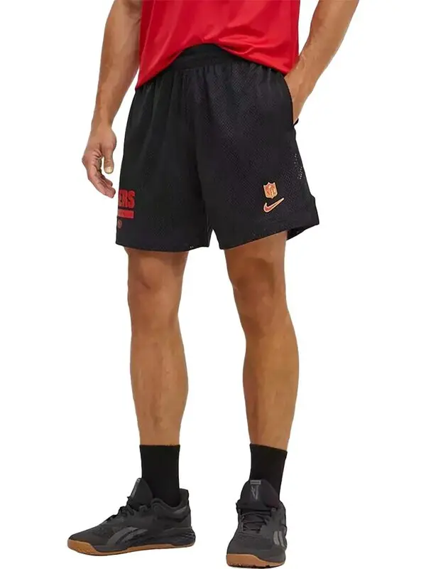 Nike X Nfl San Francisco 49ers Sideline Track Shorts - Black