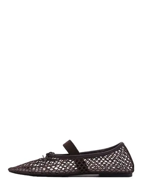 Bimba Y Lola Mesh Ballerina - Dark Brown
