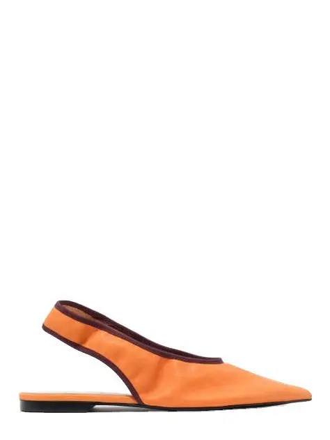 Bimba Y Lola Leather Slingback Ballerina - Orange