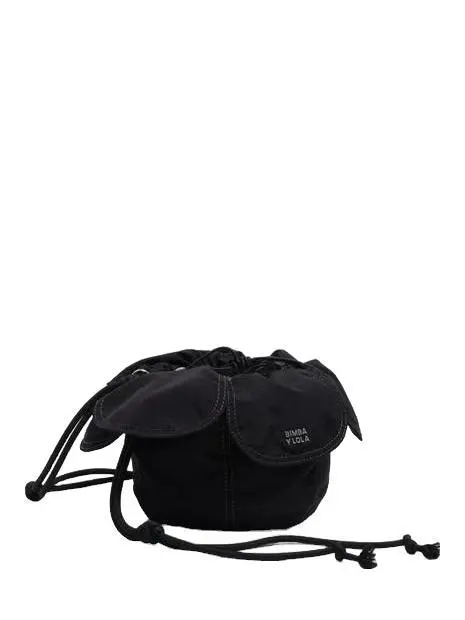 Bimba Y Lola Woven Petal Bag - Black