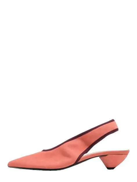 Bimba Y Lola Suede Slingback With Star Heel - Salmon