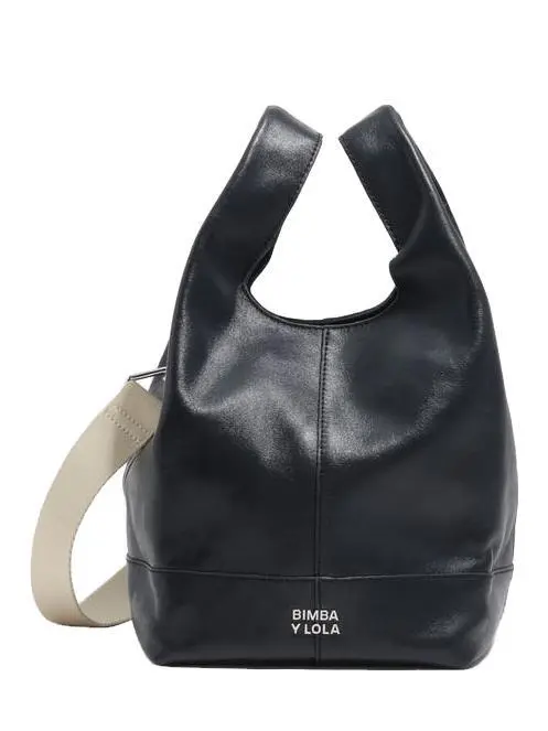 Bimba Y Lola Leather Tote Bag - Petrol