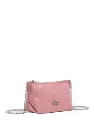 Bimba Y Lola Micro Leather Crossbody Bag - Pink