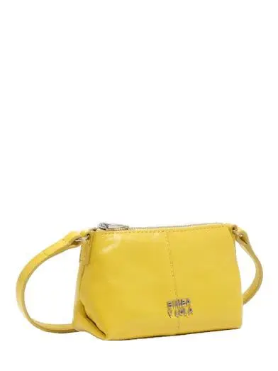 Bimba Y Lola Micro Leather Crossbody Bag - Yellow