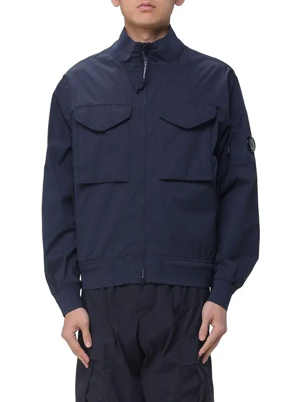 C.P. COMPANY Pro-tek Bomber Lens Jacket - Blue
