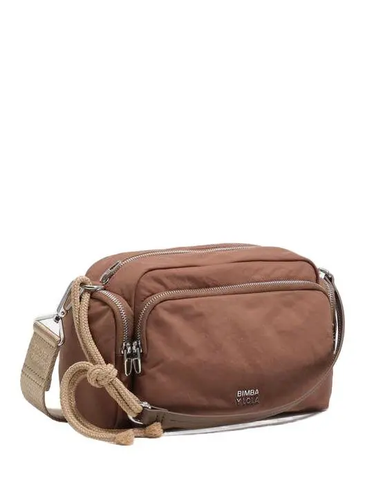 Bimba Y Lola Medium Crossbody Bag With Pocket - Nougat