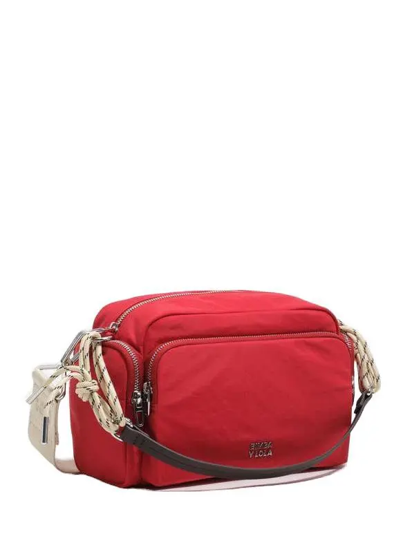 Bimba Y Lola Medium Crossbody Bag With Pocket - Red