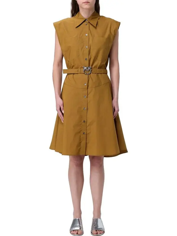 Pinko Shirt Dress - Tobacco
