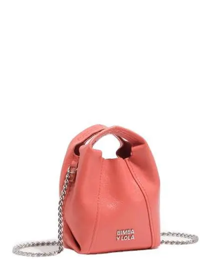 Bimba Y Lola Micro Leather Bag - Coral