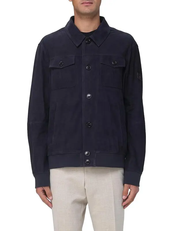 Peuterey Suede Shirt Jacket - Blue