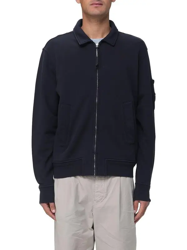 C.P. COMPANY Full Zip Sweatshirt - Blue