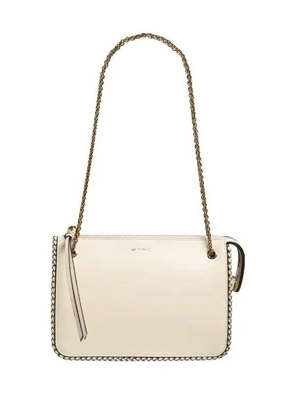 Etro Leather Crossbody Bag - Panna