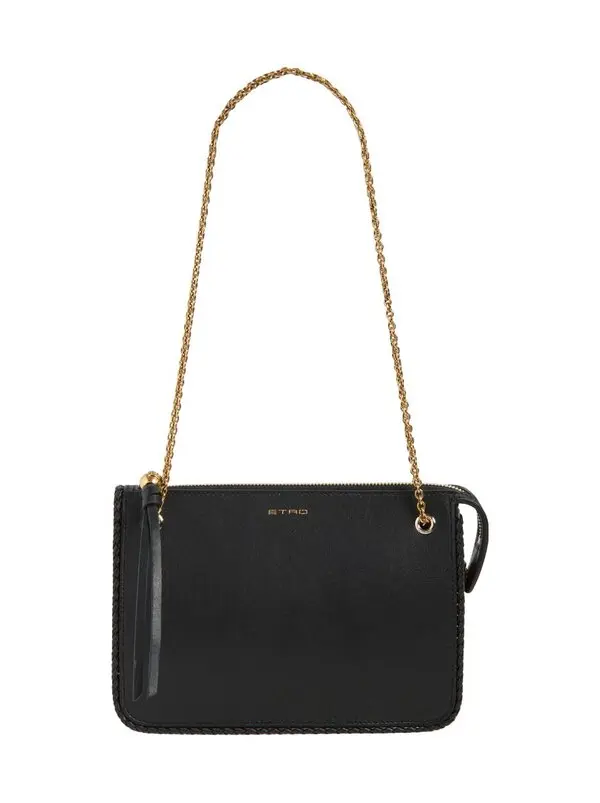 Etro Leather Crossbody Bag - Uni Black
