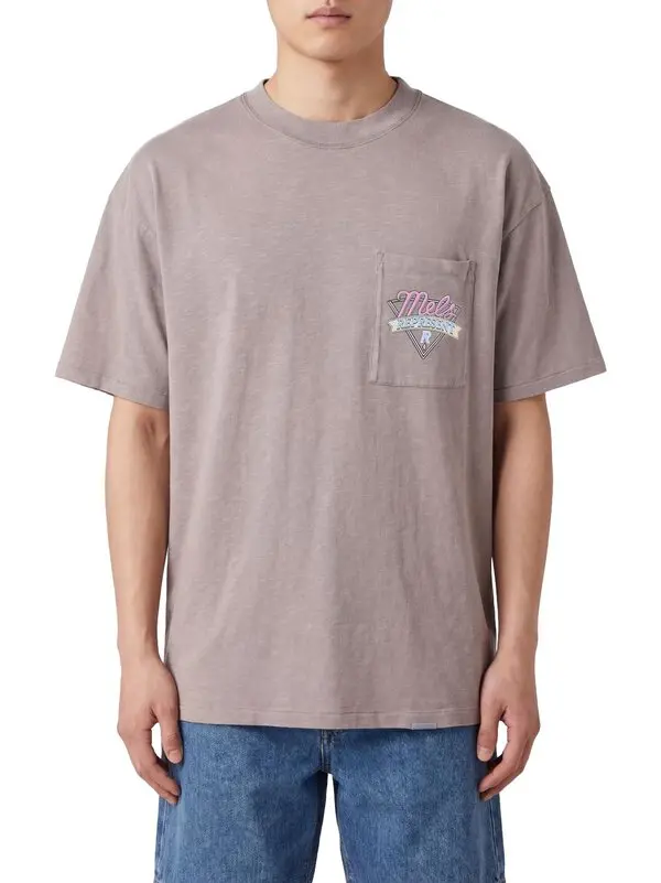 REPRESENT Mel's Diner X Cotton T-shirt With Graphic Print - Brown