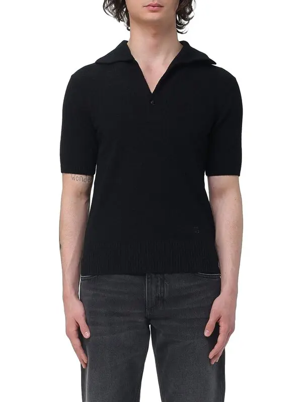Dolce & Gabbana Cotton Knit Polo Shirt - Black